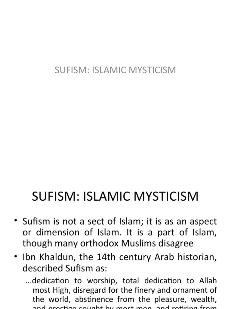 Understanding Sufism in Islam | PDF | Sufism | Islamic Mysticism