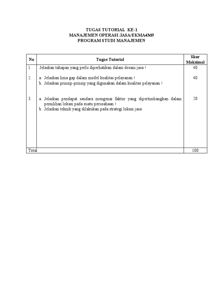 Tugas 1-Ekma4369 | PDF
