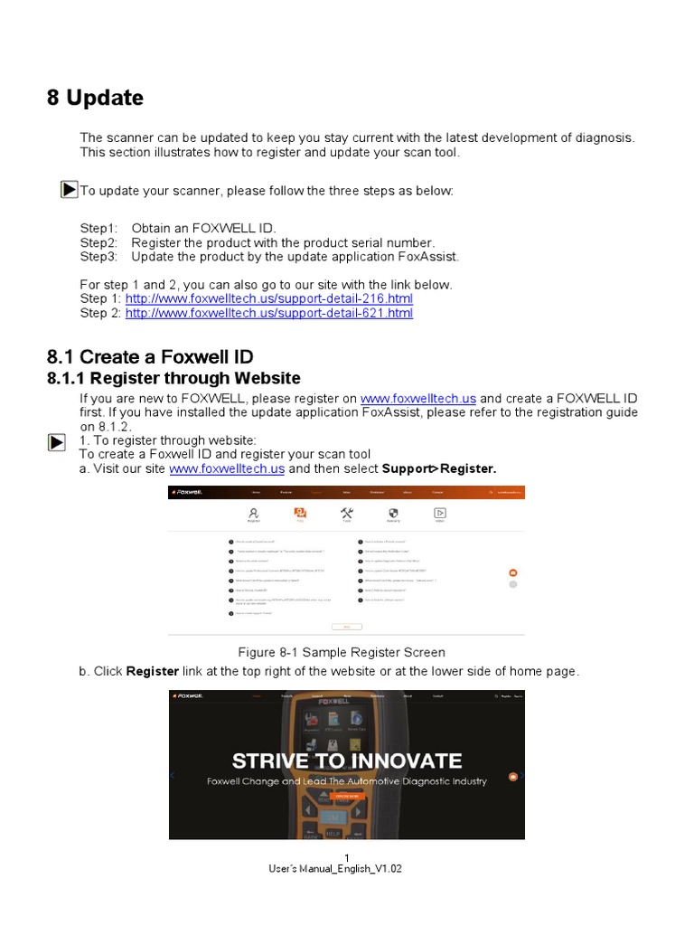 Foxwell Scanner Update Guide | PDF | Personal Computers | Password