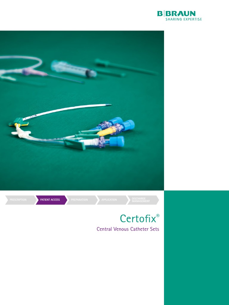 Certofix: Central Venous Catheter Sets | PDF | Antimicrobial | Biofilm