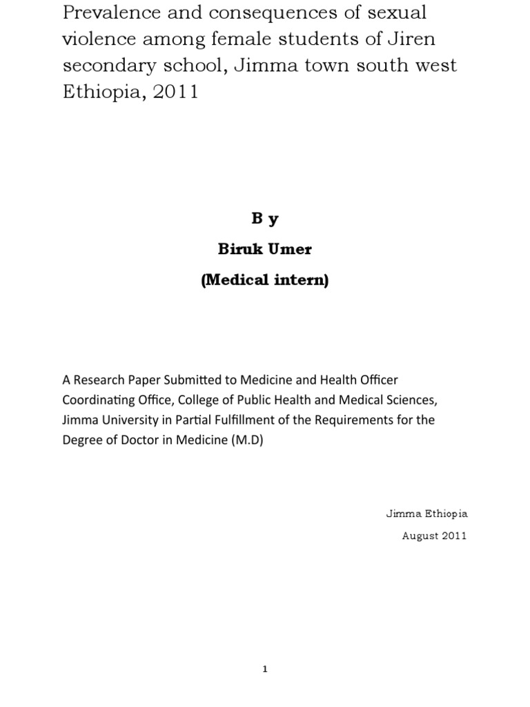 Biruk Research | PDF | Rape | Violence