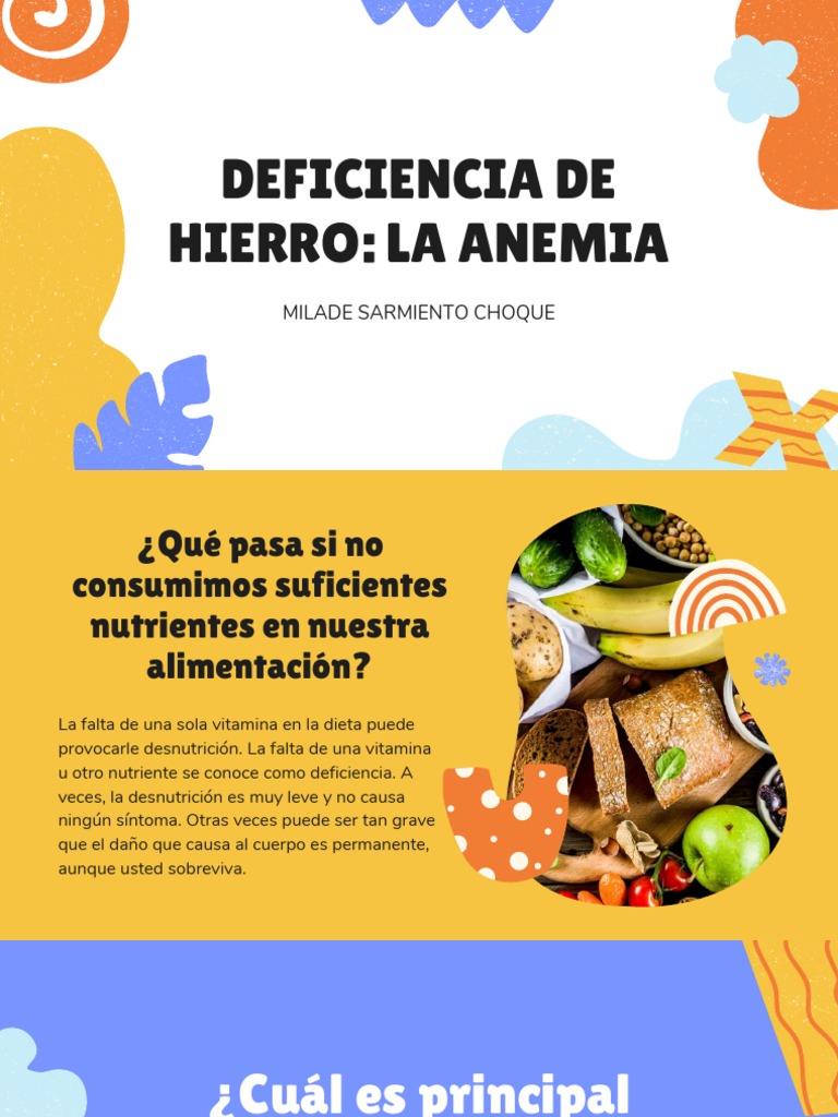 Deficiencia de Hierro La Anemia | PDF | Anemia | Hemoglobina
