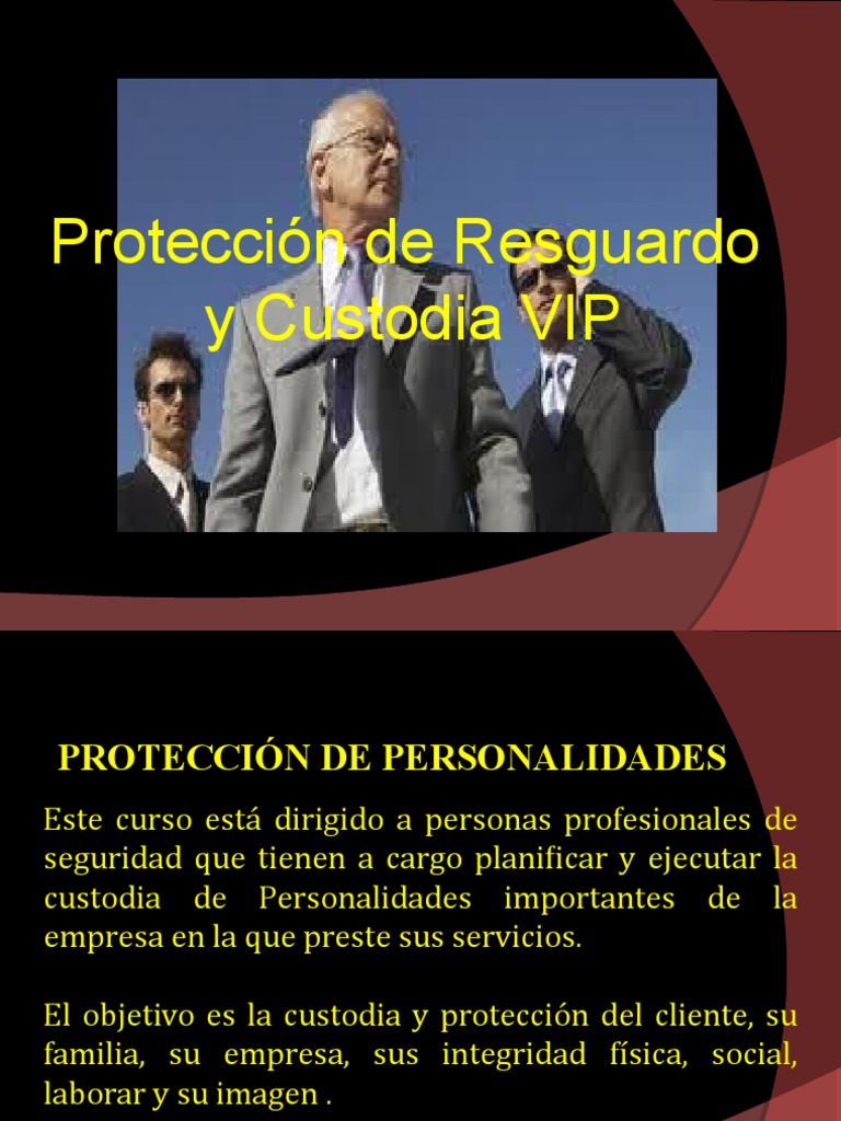 Curso de Protección VIP y Custodia | PDF