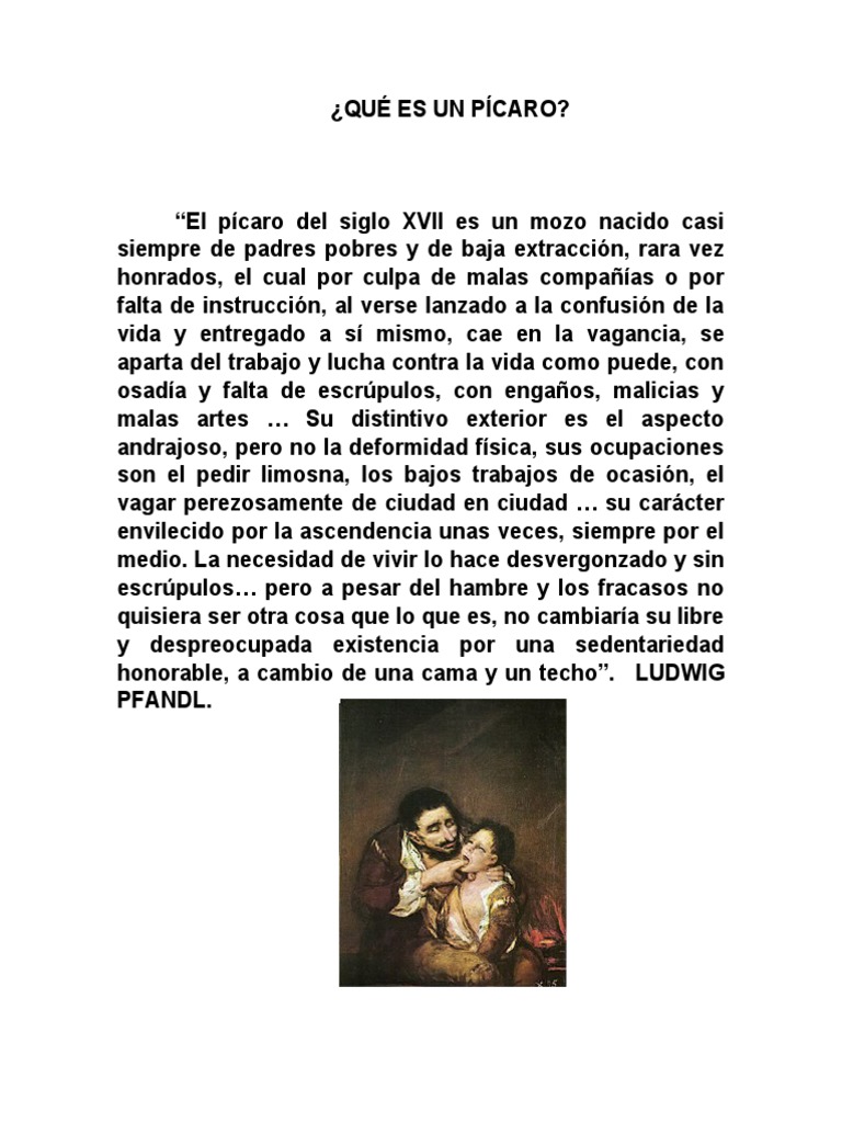 Que Es Un Picaro | PDF