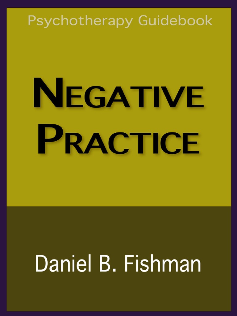 Negative Practice | PDF | Habits | Psychotherapy