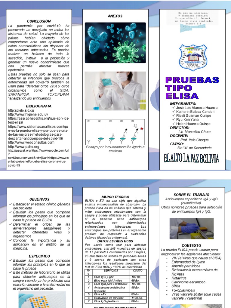 Triptico Elisa | PDF | Elisa | Anticuerpo