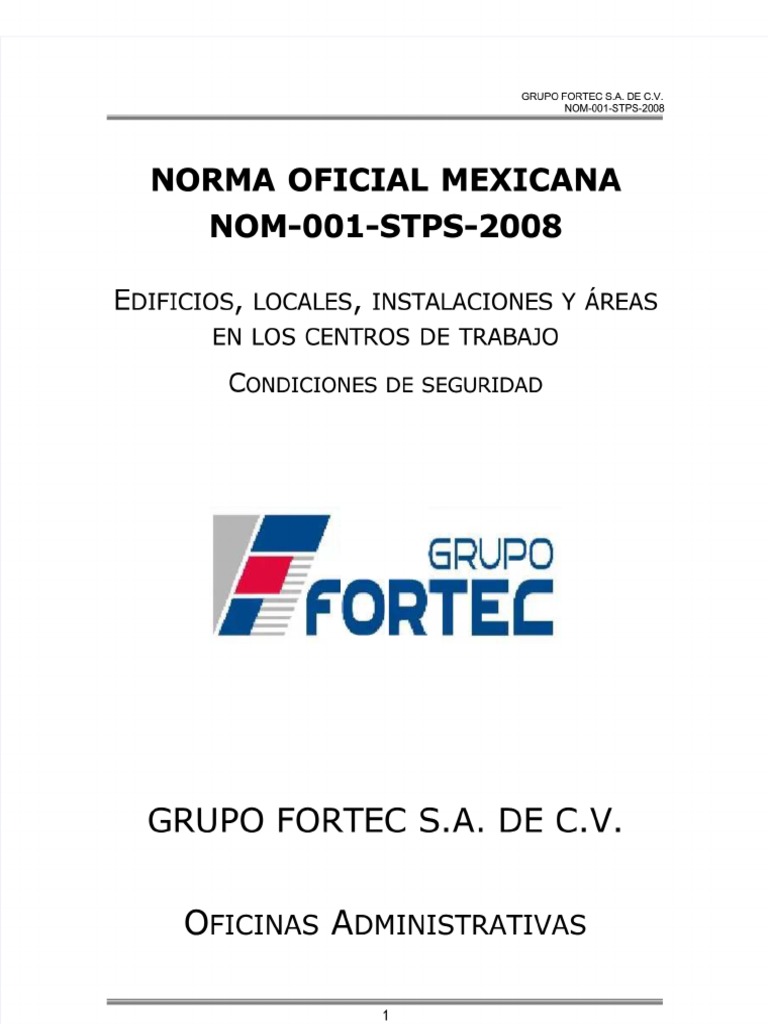 (PDF) Nom-001-Stps Fortec - Wiac - Info | PDF