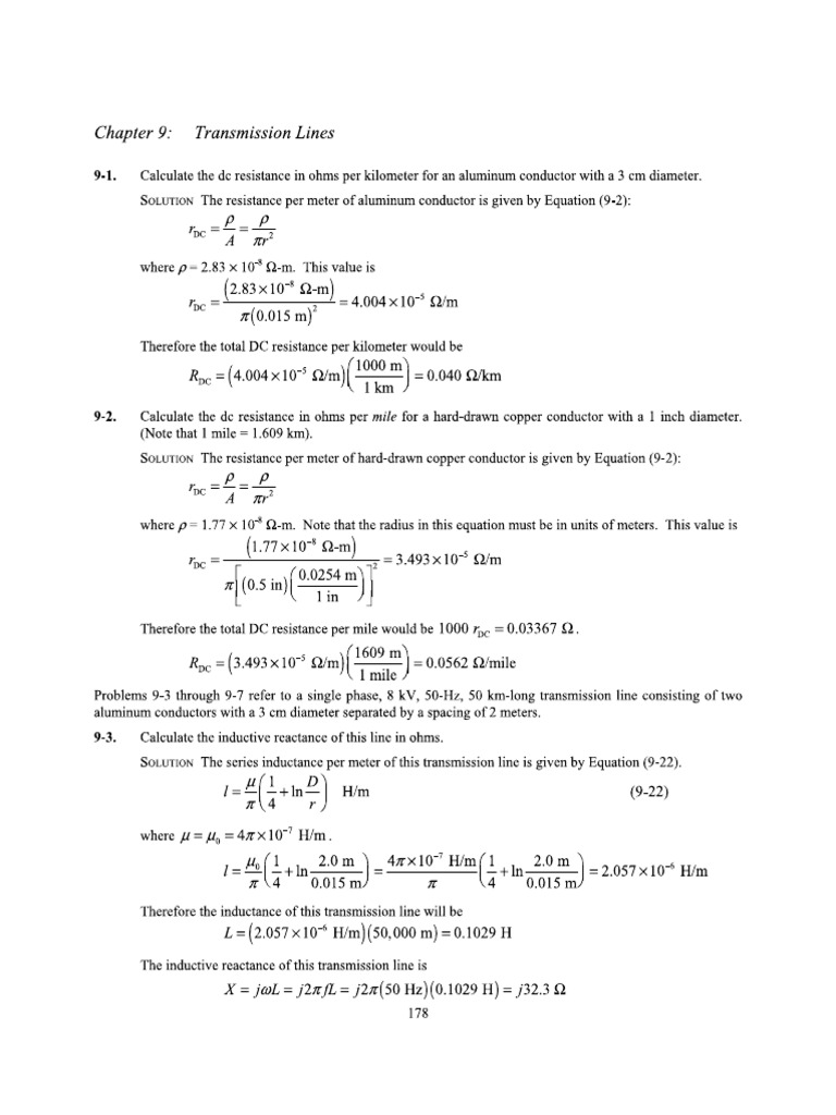 Transmission Line Examples | PDF