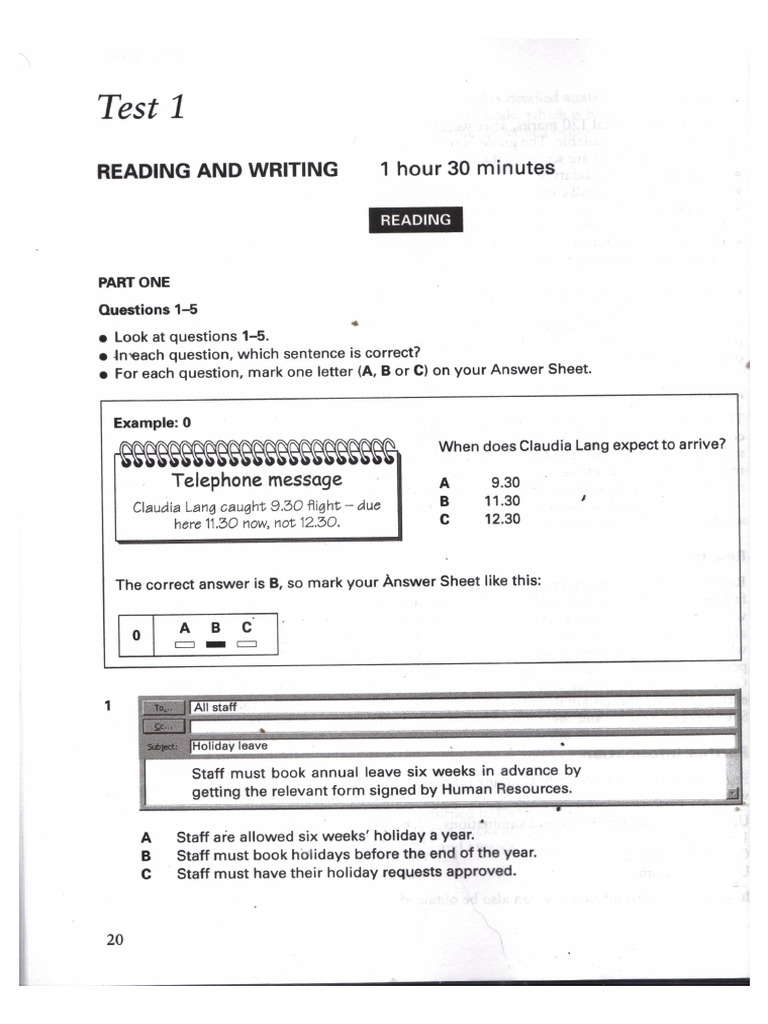 Reading - Question Paper - T1 | PDF