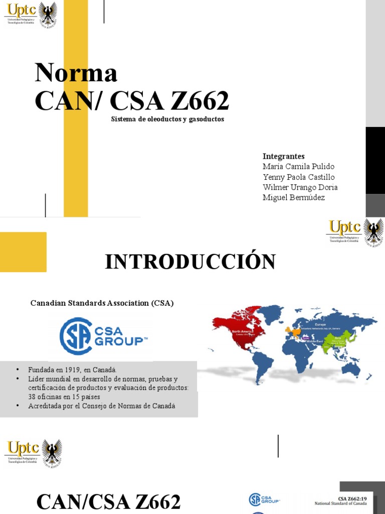Norma CSA-Z662 | PDF | Tubería (transporte de fluidos) | Acero