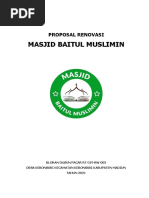 Contoh Proposal Rehab Masjid | PDF | Bisnis | Griya & Taman