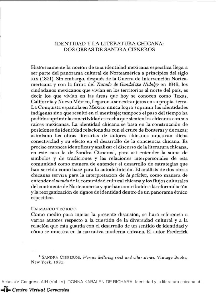 Identidad Chicana en la Literatura | PDF | Chicano | México