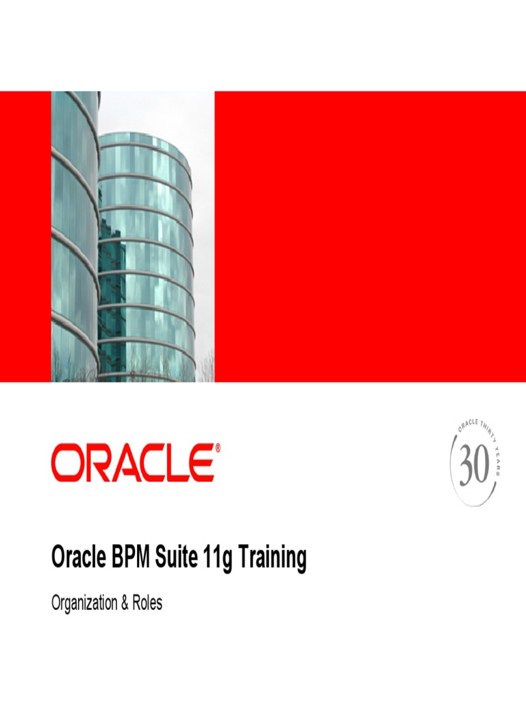 Oracle BPM Suite 11g Training | PDF | Business Process Management | Hierarchy