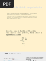 Aplicação da Regra de Ruffini | PDF | Divisão (Matemática) | Álgebra