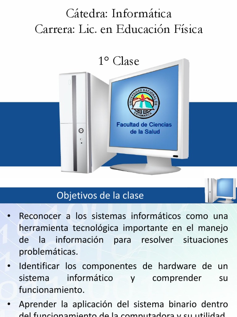 Clase 1 Informatica Pdf Sistema Operativo Informática