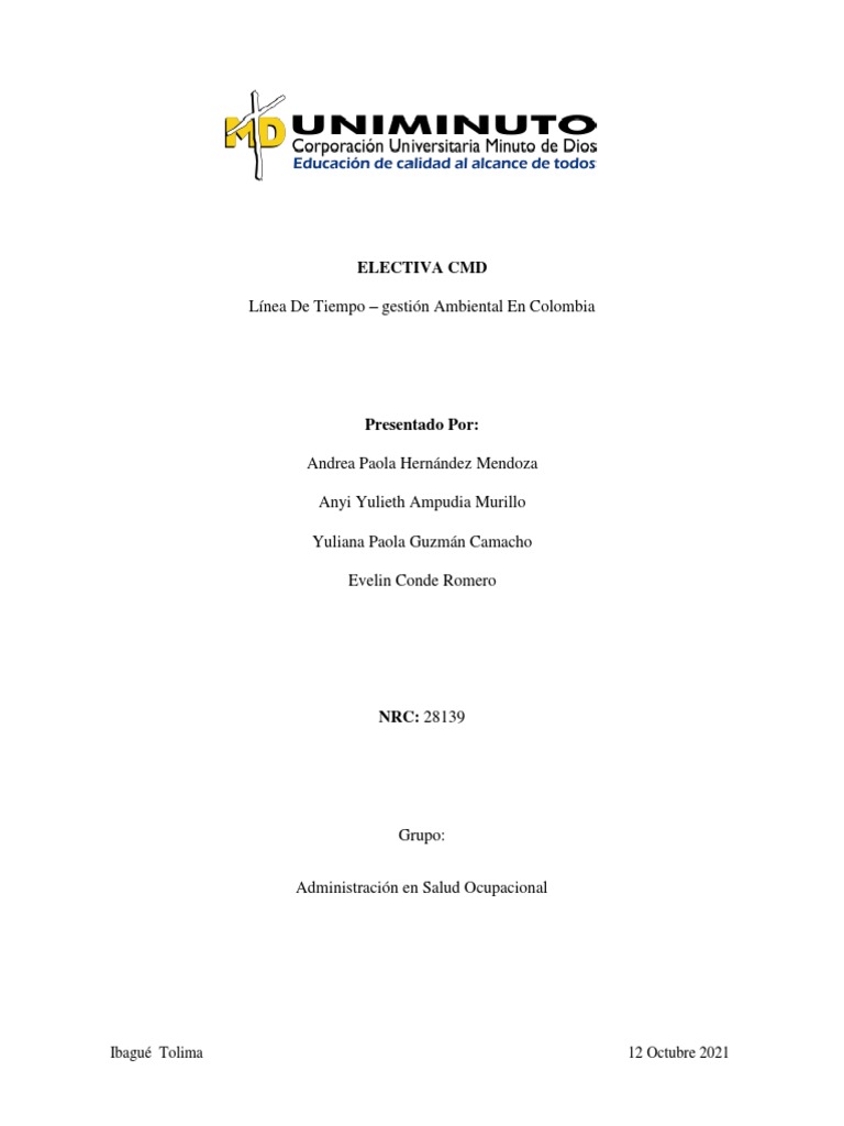 Linea de Tiempo - Gestion Ambiental en Colombia | PDF | Colombia ... Linea de Tiempo - Gestion Ambiental en Colombia | PDF | Colombia ...