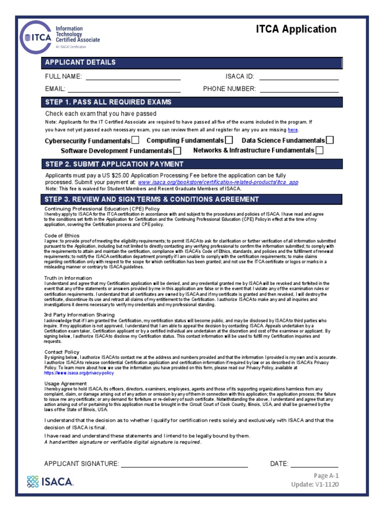 ITCA Application 0221 | PDF | Test (Assessment) | Application Software