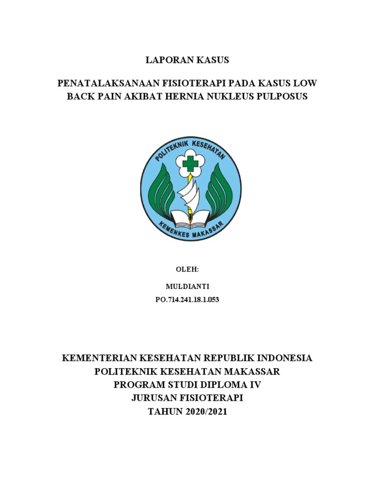 Fisioterapi Low Back Pain HNP | PDF | Pengembangan Diri