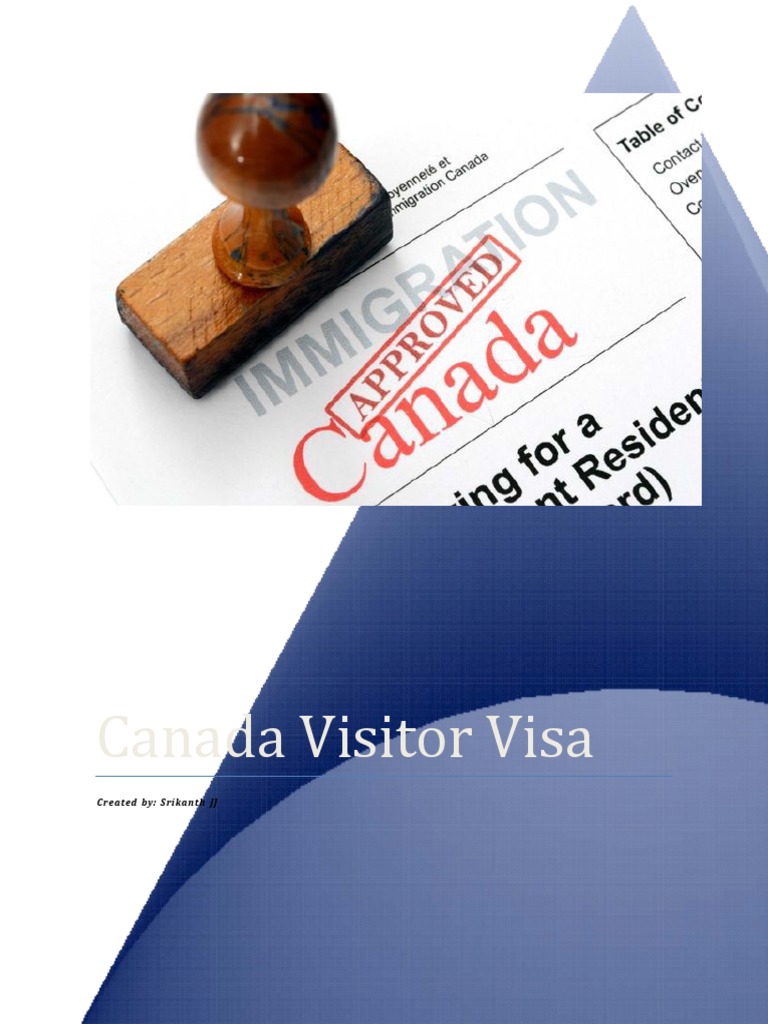 Canada Visitor Visa Procedure and Checklist | PDF | Travel Visa | Passport