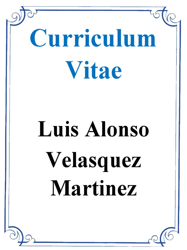 Luis Alonso Velasquez Martinez | PDF