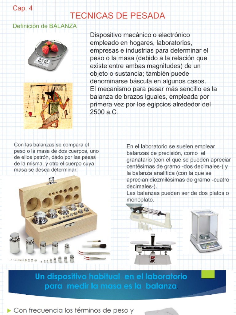 Técnicas de Pesada | PDF