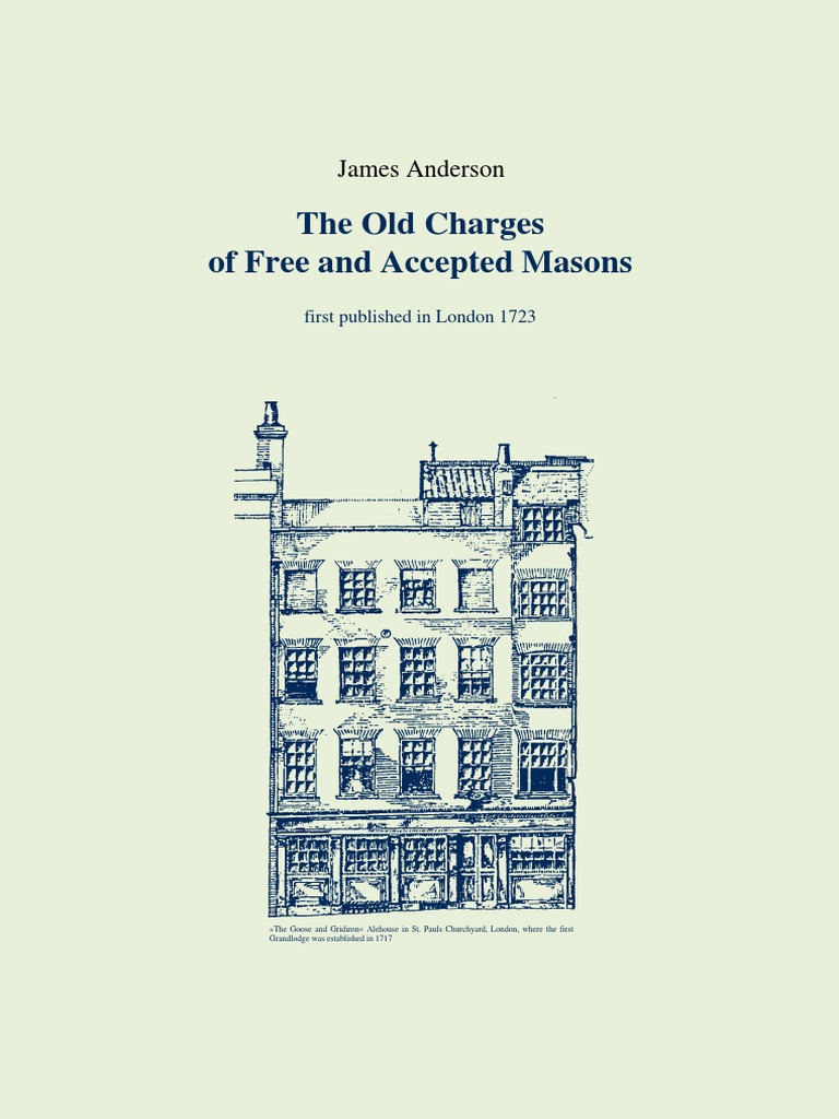 The Old Charges of Free and Accepted Masons: James Anderson | PDF ...