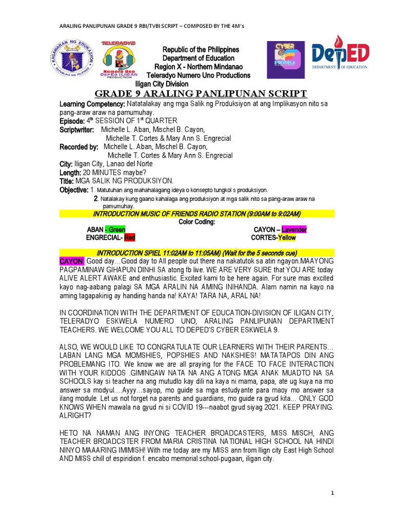 2ndap Rbi Tvbi LC 1stquarter | PDF | Foreign Language Studies