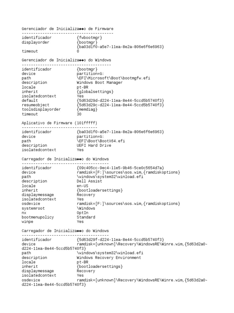 EFI Microsoft Boot BCD - Log | PDF | Computing Platforms | Office Equipment