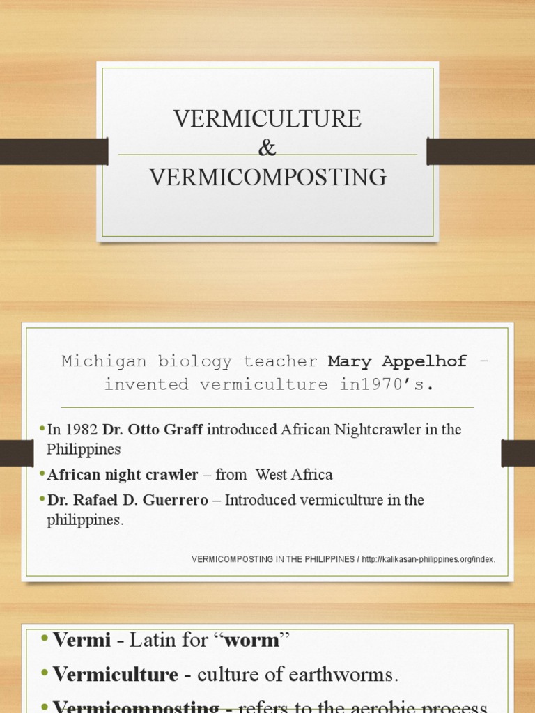 Vermiculture & Vermicomposting | PDF
