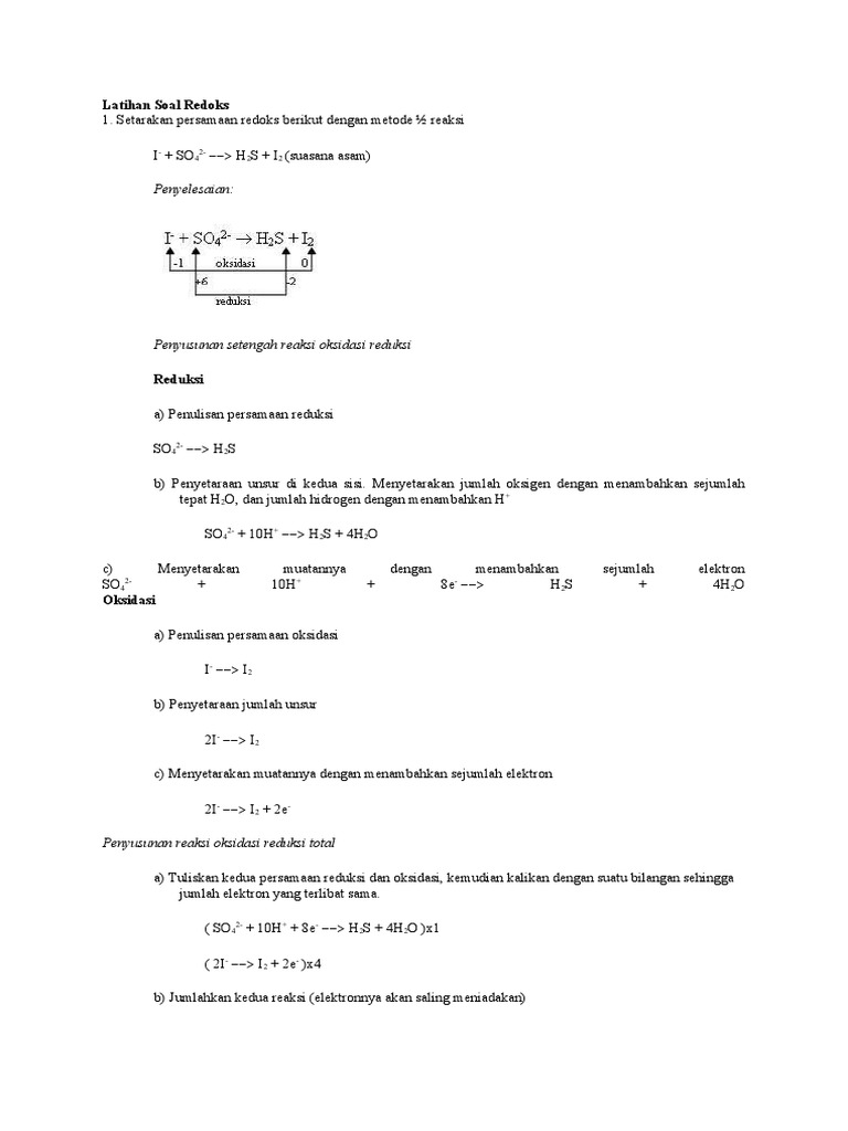 Latihan Soal Redoks | PDF