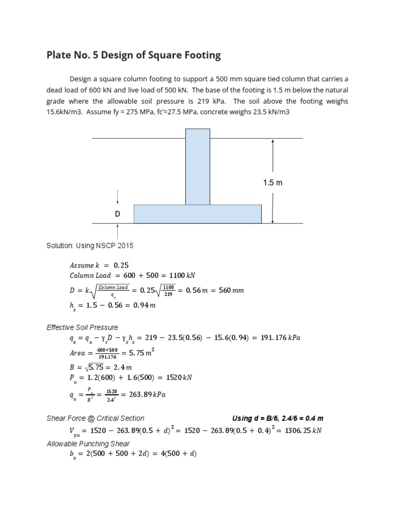 Plate#5 Abilay | PDF | Pascal (Unit) | Civil Engineering