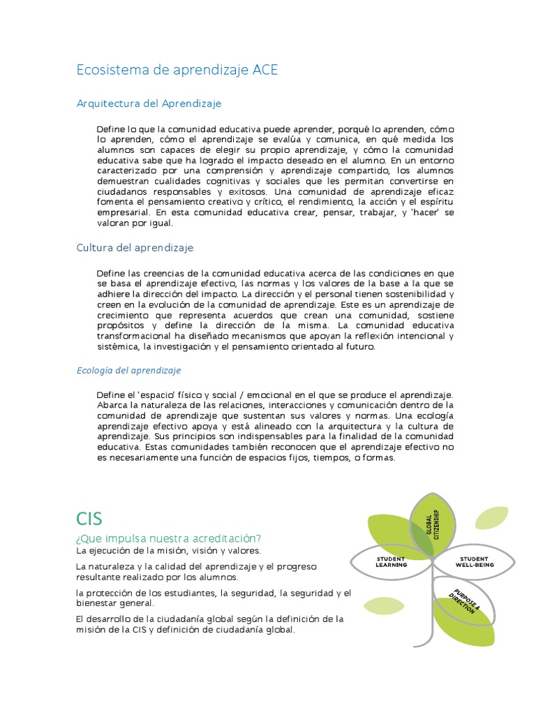 Spanish ACE Principios e Impactos | Descargar gratis PDF | Aprendizaje ...