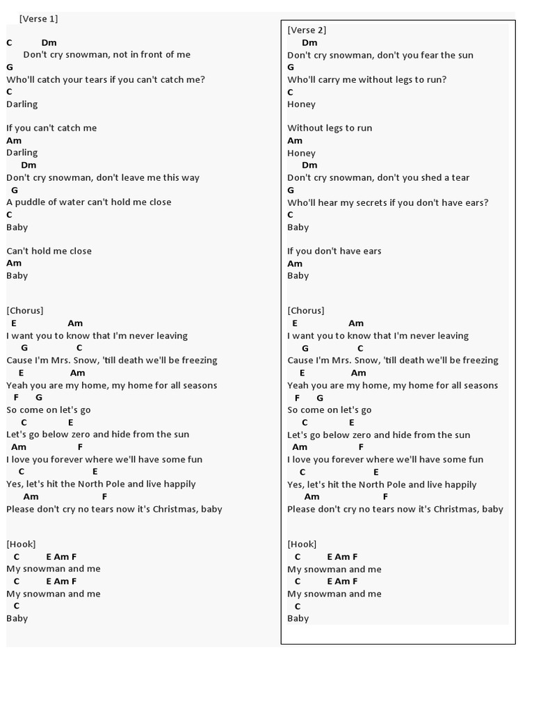 Sia Snowman | PDF
