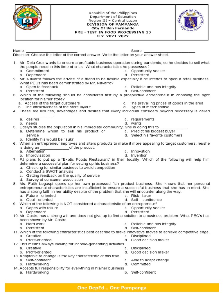 One Deped One Pampanga: Division of Pampanga City of San Fernando Pre ...