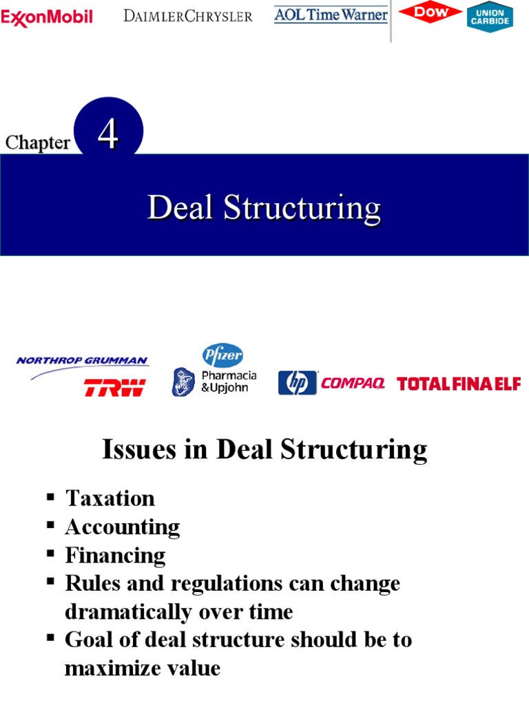 Deal Structuring | PDF | Stocks | Mergers And Acquisitions