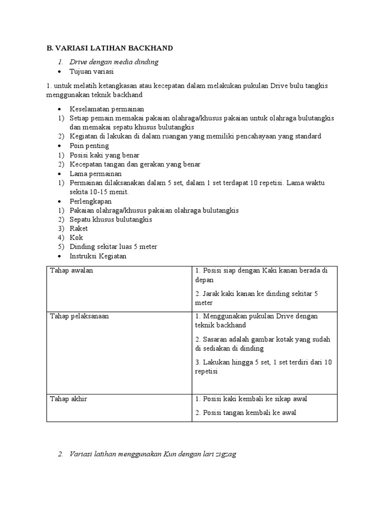 Drive Backhand | PDF