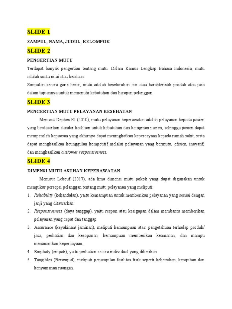BAHAN PPT Kel.2 Manajemen Keperawatan | PDF