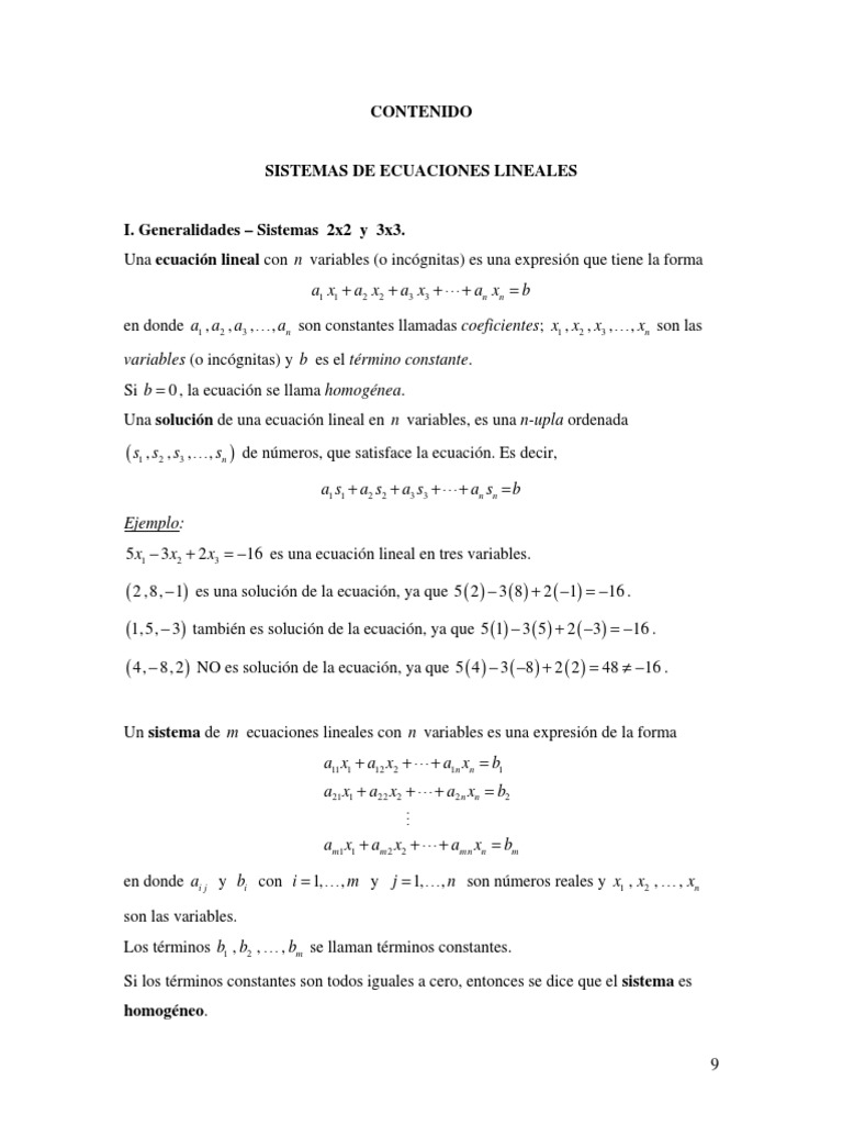 Introducción a Ecuaciones Lineales | PDF | Ecuaciones | Línea (geometría)