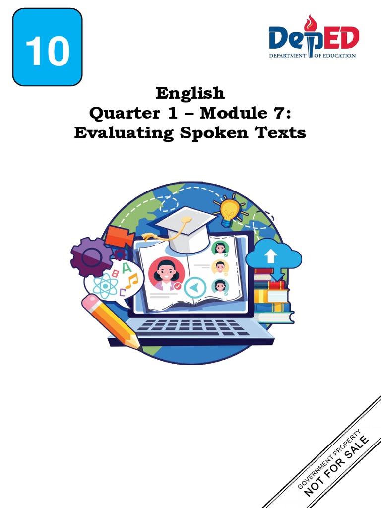 Q1 English10 Module 7 | PDF | Fluency | Speech
