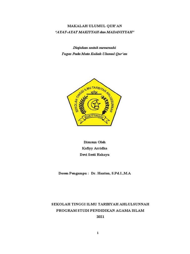 Makalah Ulumul Qur | PDF