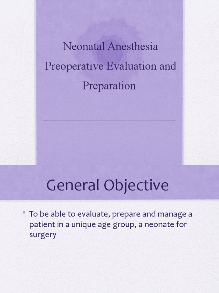 Neonatal Anesthesia Management Guide | PDF | Hypothermia | Larynx