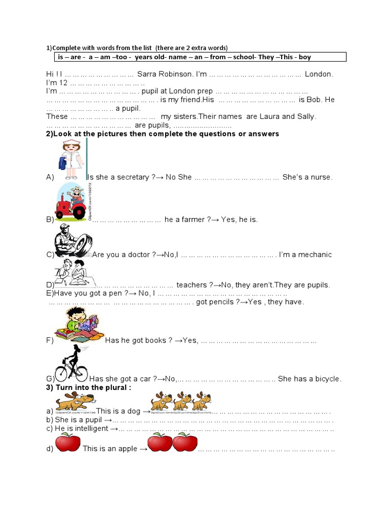 Verb To Be Flashcards - 33581 | PDF