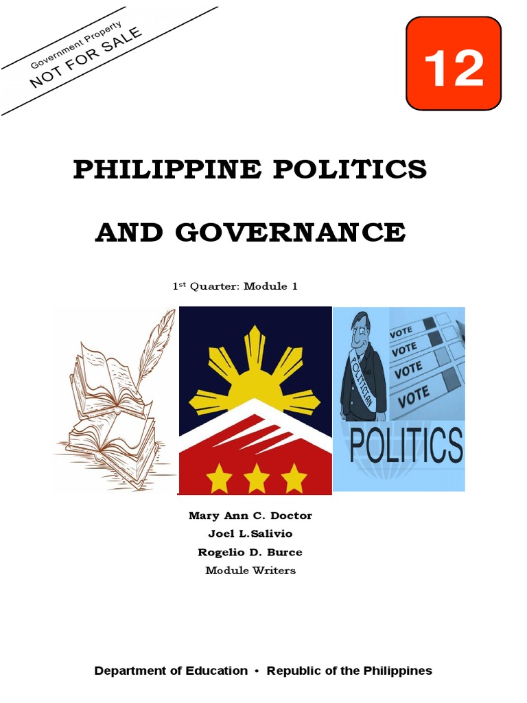 Philippine Politics and Governance: 1 Quarter: Module 1 | PDF | Science ...