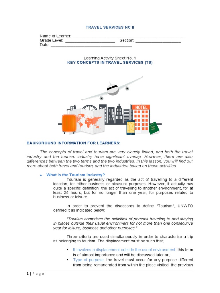 LAS-TravelServices Week1 | PDF | Tourism | Travel Agency