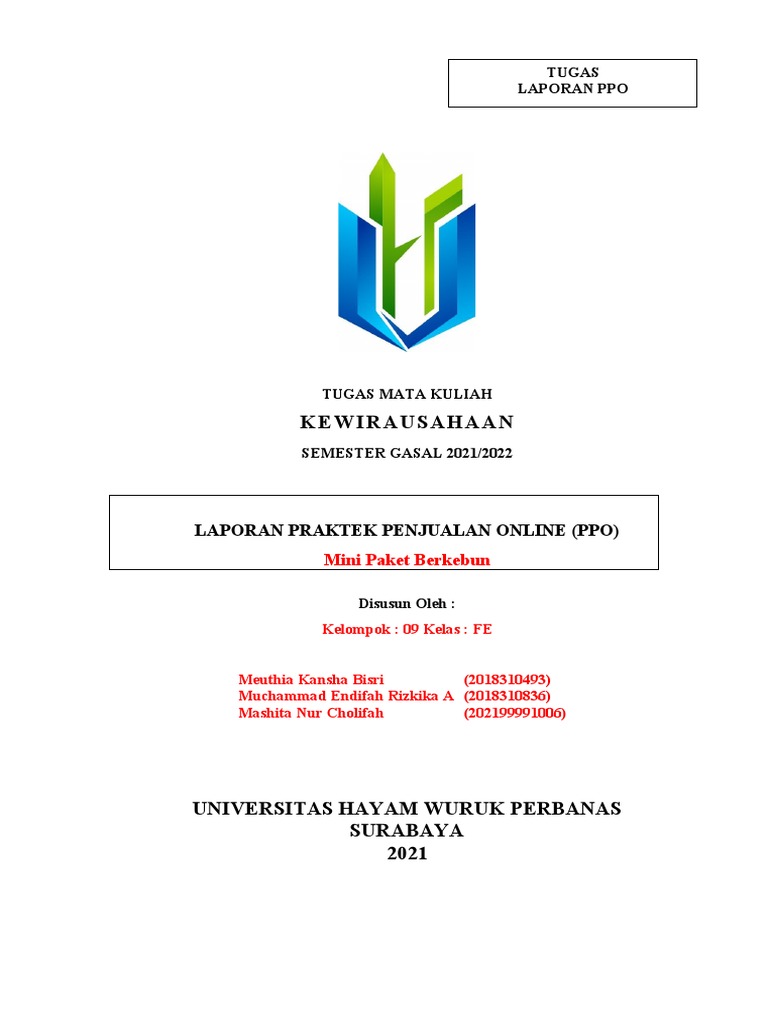 Kwu - G - Kel 8 - Laporan Ppo - 1 | PDF