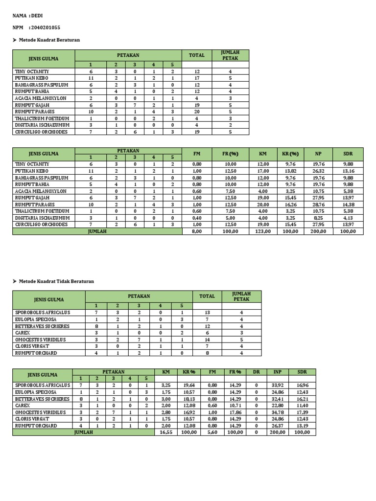 Nama: Dedi NPM: 2040201055 | PDF