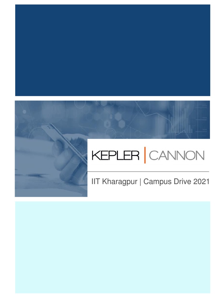 IIT Kharagpur | Campus Drive 2021: An overview of Kepler Cannon's ...