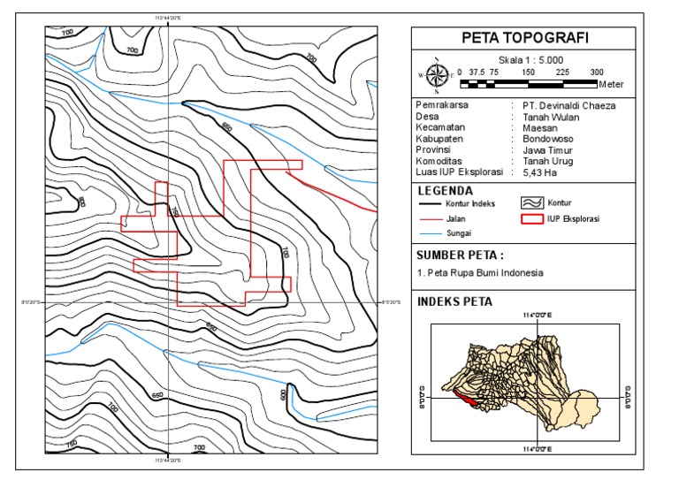 Muhammad Reynaldi - Kelompok 5 - Tanah Urug - Peta Topografi Atau Batimetri | PDF