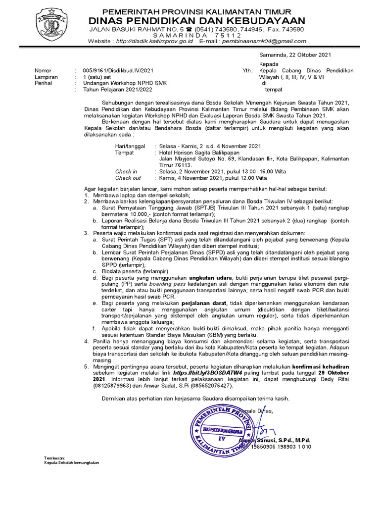 Undangan Workshop NPHD 2021 | PDF