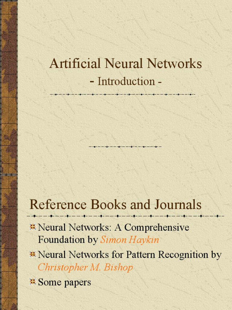Artificial Neural Networks - : Introduction | PDF | Artificial Neural Network | Neuron
